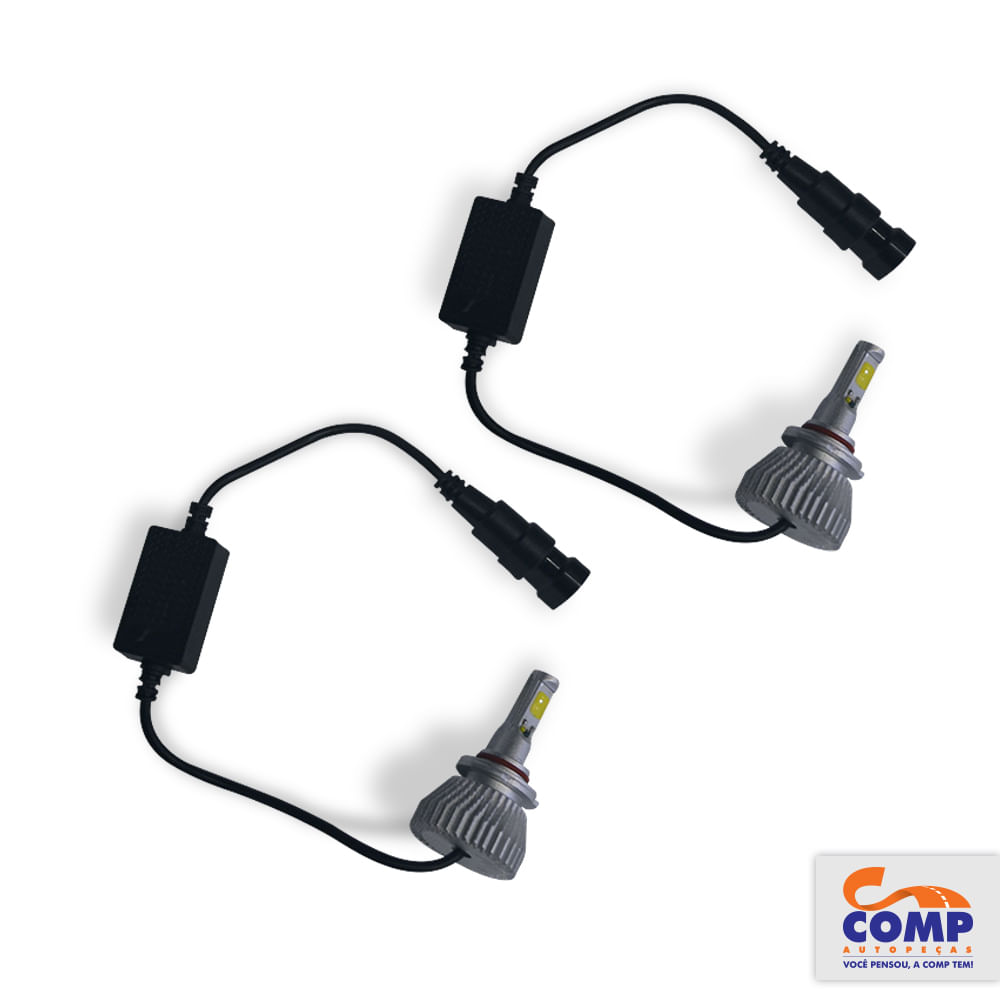 Kit Xenon HB3 6000K Branca 4400 Lumens Par Tiger Auto - autopecascomp