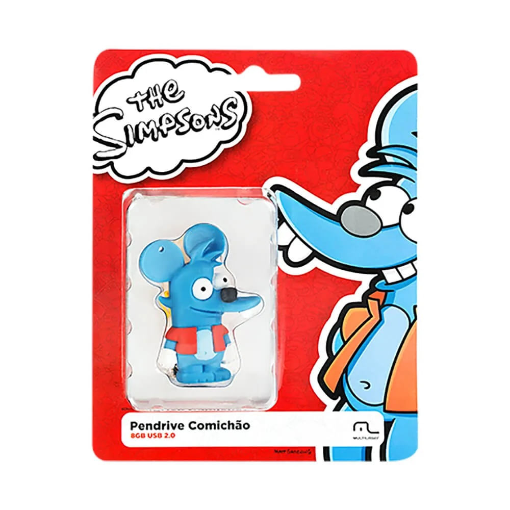 Pen Drive Comichão Simpsons 8GB USB Multilaser PD076 - autopecascomp