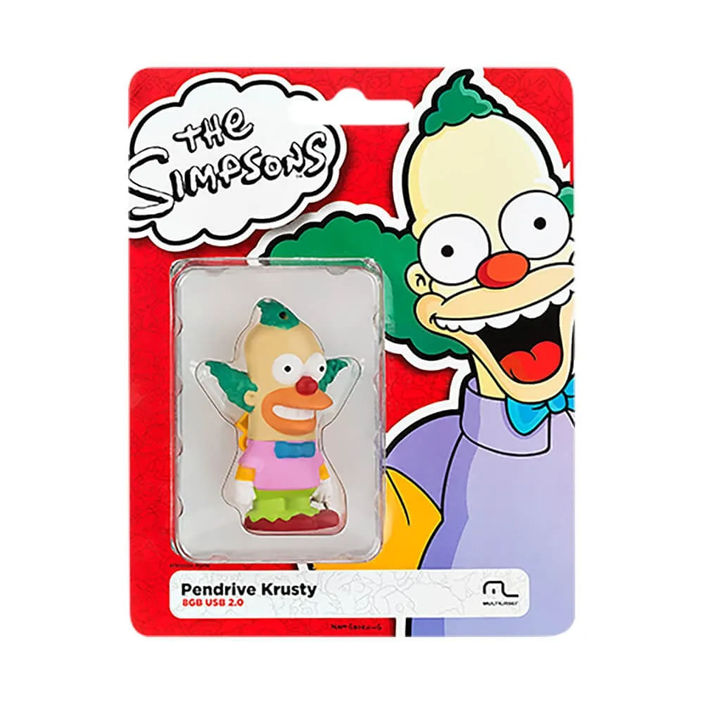 Pen Drive Krusty Simpsons 8GB USB Multilaser PD074 - autopecascomp