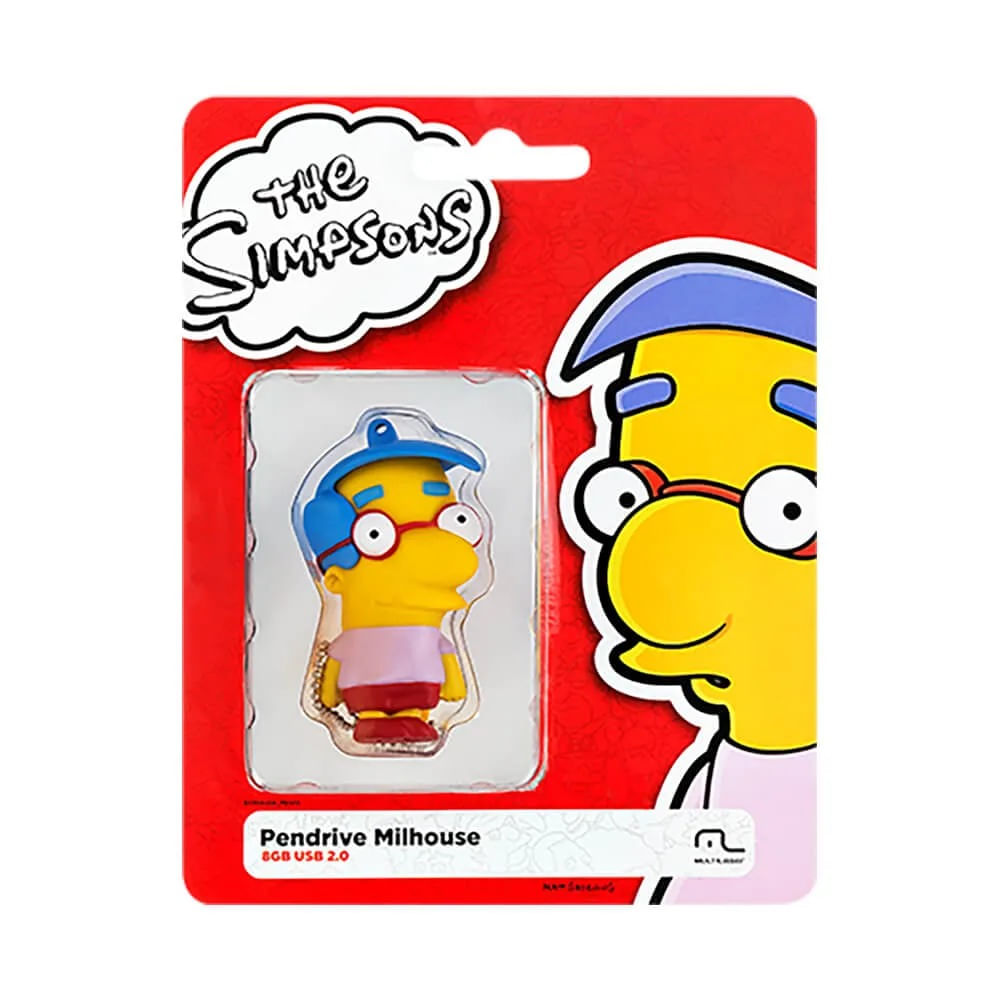Pen Drive Milhouse Simpsons 8GB USB Multilaser PD075 - autopecascomp